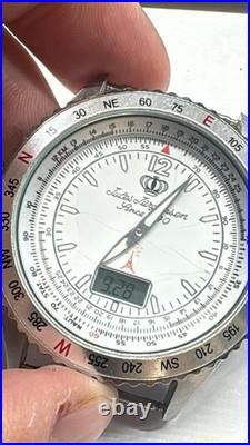 Mens SS Vintage Jules Jurgensen Atomic Radio Controlled watch runs for ...