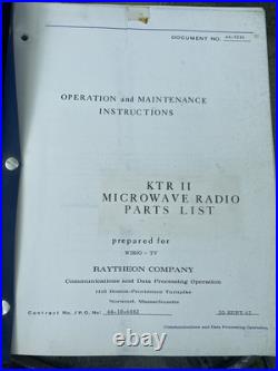 Vintage Harris MICROSTAR 7 M60354 KTR II Raytheon Microwave Radio Lot ...