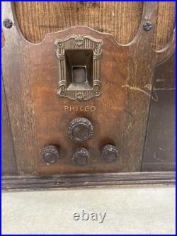 Vintage Philco Model 89 Super Heterodyne Tube Radio As Is For Parts JK ...