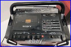 Vintage Sony Red Boombox Stereo Cassette FM AM Radio CFS-700 Parts Only ...