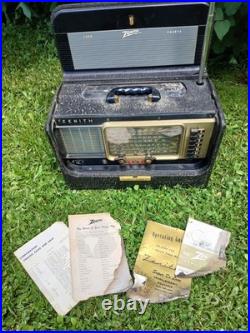 Zenith Trans-oceanic Portable Radio B600 Shortwave Multiple Band Parts ...